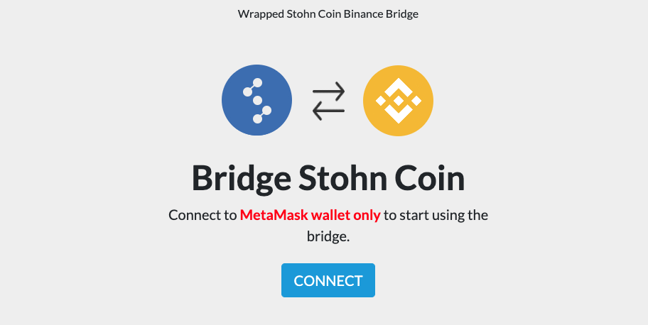 The Wrapped Stohn Coin Bridge is Now Live on the Binance Smart Chain ...
